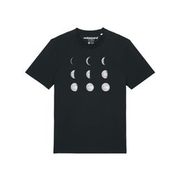 wat? Apparel T-Shirt Moonphases in Schwarz | Gr.: 48