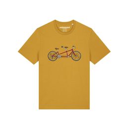 wat? Apparel T-Shirt Tandem in Ocker | Gr.: 54