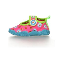 Playshoes Kinder Aquaschuh "Aqua-Schuh Blumen" in Pink | Gr.: 18/19