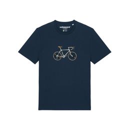 wat? Apparel T-Shirt Doodle Bike in Dunkelblau | Gr.: 54