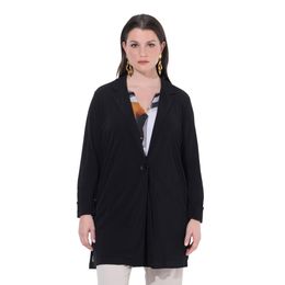Ulla Popken Blazer in schwarz | Gr.: 50-52