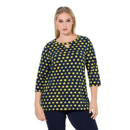Ulla Popken Shirt in raps gelb | Gr.: 58-60