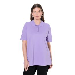 Ulla Popken Poloshirt in blauer flieder | Gr.: 66-68