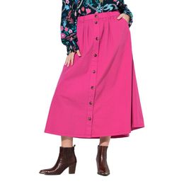 Ulla Popken Jeansrock in sommerbeere | Gr.: 46-48