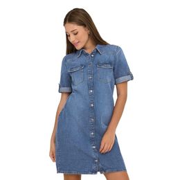 Only Kleid ONLLISA S/S DNM in Blau | Gr.: S