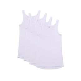 Ammann Unterhemd / Tanktop Organic Cotton Feinripp in Wei&szlig; | Gr.: L