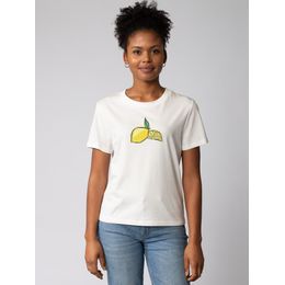 wat? Apparel T-Shirt Lemon in Off White | Gr.: 40