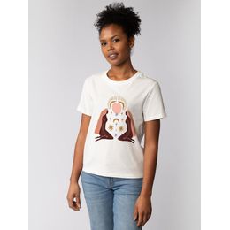 wat? Apparel T-Shirt Love and flex in Off White | Gr.: 34
