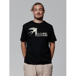 wat? Apparel T-Shirt Is it a bird in Schwarz | Gr.: 54