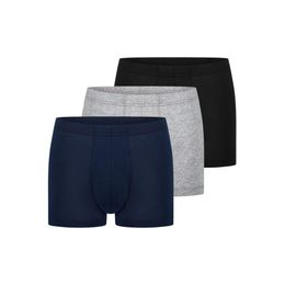 Schiesser Retro Short / Pant 95/5 Essentials - Organic Cotton in Schwarz / Blau / Grau | Gr.: 7