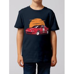 wat? Apparel T-Shirt Sport Car in Dunkelblau | Gr.: 134-146