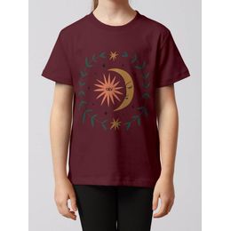 wat? Apparel T-Shirt Love and flex in Weinrot | Gr.: 122/128