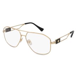 Versace VE1287 Brille Herren | Fassung: Vollrand, Quadratisch, Gold