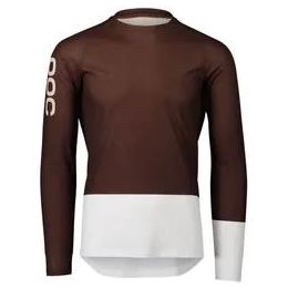 POC Pure LS MTB Langarm Jersey Herren - Axinite Brown/Hydrogen White - L