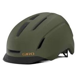 Giro Caden II LED Fahrrad Helm - gruen matt - 52-56cm