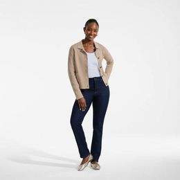 LANDS' END Kurzer Baumwoll-Blazer, Damen,  Wei&szlig;, Baumwolle, by Lands' End