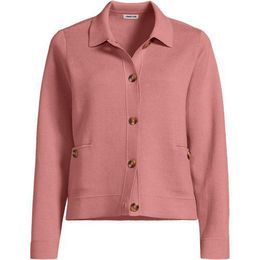 LANDS' END Kurzer Baumwoll-Blazer, Damen,  Rot, Baumwolle, by Lands' End