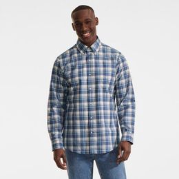 LANDS' END CLASSIC FIT. B&uuml;gelfreies Twillhemd, Herren,  Blau, Baumwolle, by Lands' End