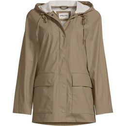 LANDS' END Squall Ausgestellte Regenjacke, Damen,  Braun, Polyester, by Lands' End