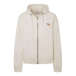 Pepe Jeans Zip-Up Hoodie 'Edna' female White size L
