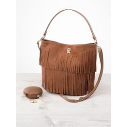 WITT Damen Handtaschen-Set, 2-tlg., braun, Gr&ouml;&szlig;e 0