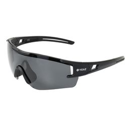 Sportbrille YEAZ "Sport-Sonnenbrille Black/Grey SUNBLOW", Damen, grau, Sonnenbrillen