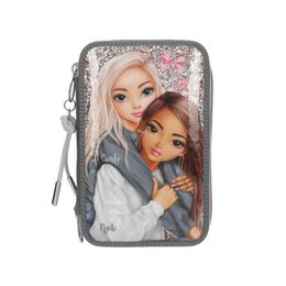 Buntstift Depesche "3-Fach Federtasche MY BFF TOPModel 7,5 x 13 x 20 cm altrosa", Kinder, rosa (altrosa), Kunststoff, Stifte