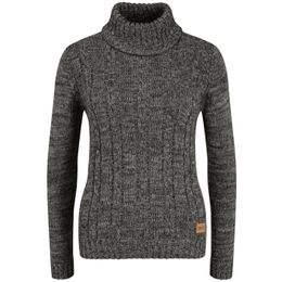 Rollkragenpullover oxmo "Rollkragenpullover OXPhilipa", Damen, Gr. XL, schwarz, Obermaterial: 100% Baumwolle CO., Pullover Rollkragenpullover