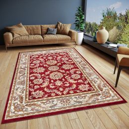 Teppich Hanse Home "Reni", rot (rot,creme), B:80cm H:8mm L:120cm, Jute, Polyester, Polypropylen (PP), Teppiche, Teppich, L&auml;ufer, Orientalisch, Kurzflor, Wohnzimmer, Schlafzimmer, Esszimmer