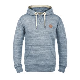!Solid Kapuzenpullover SOLID "Hoodie SDKevin", Herren, Gr. L, blau (insignia b), Web, Obermaterial: 93% Baumwolle CO. 7% Polyester PES., Pullover Kapuzenpullover