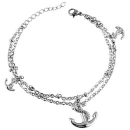 Adelia&acute;s Armband ADELIA&acute;S "Damen Armband aus Edelstahl 17 cm", silber, Armb&auml;nder, Damen, 17cm, Edelstahl, Armband, Ideal als Geschenk &ndash; dezent und elegant