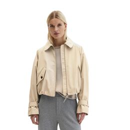 Marc O'Polo Outdoorjacke MARC O'POLO "aus Organic Cotton-Lyocell-Mix", Damen, Gr. 44, linen beige, Obermaterial: 50% Baumwolle, 50% Lyocell; Futter: 100% Polyester, unifarben, regular fit, normaler Saum, Jacken Outdoorjacke