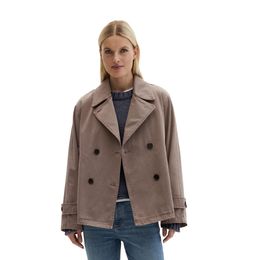 Marc O'Polo Outdoorjacke MARC O'POLO "aus Organic Cotton-Twill", Damen, Gr. 34, chalky braun, Obermaterial: 100% Baumwolle; Futter: 100% Baumwolle, unifarben, relaxed fit, normaler Saum, Jacken Outdoorjacke