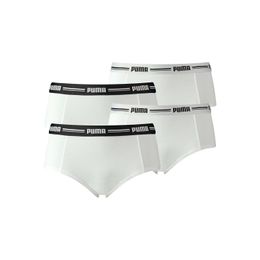 Panty Puma "Panty 4er Pack", Damen, Gr. L, wei&szlig;, Obermaterial: 57% Baumwolle CO. 38% Modal CMD. 5% Elasthan EL., Unterhosen Panty