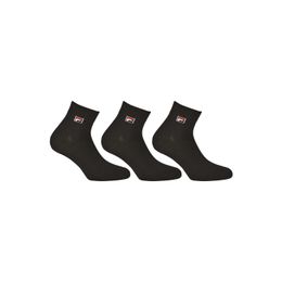 Sneakersocken Fila "Socken 3er Pack", Damen, Gr. 43-46, schwarz, Obermaterial: 75% Baumwolle CO. 23% Polyester PES. 2% Elasthan EL., Socken Sneakersocken