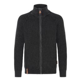Strickjacke INDICODE "Trainingsjacke IDRockly", Herren, Gr. L, schwarz, Obermaterial: 100% Baumwolle CO., Strickjacken Strickjacke