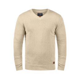 Strickfleece-Pullover Blend "Strickpullover BHLasse", Herren, Gr. XXL, beige (sand mix), Obermaterial: 50% Baumwolle CO. 50% Polyacryl PAN., Pullover