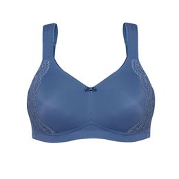 Minimizer-BH SuSa "Minimizer ohne B&uuml;gel London", Damen, Gr. 75, Cup E, blau (royal blau), Obermaterial: 76% Polyamid PA. 24% Elasthan EL., BHs Minimizer-BH