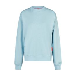 Sweatshirt SALZHAUT "Sweatshirt VEBIESTERN", Damen, Gr. L, blau (breeze), Obermaterial: 100% Baumwolle CO., Sweatshirts Sweatshirt