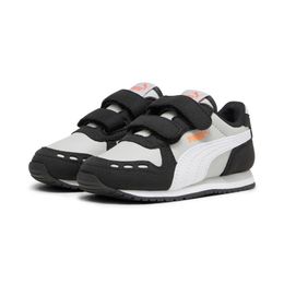 Sneaker Puma "CABANA RACER SL 20 V INF", Kinder, Gr. 27, ash gray, Puma wei&szlig;, Puma schwarz, Synthetik, Schuhe Sneaker, f&uuml;r Kinder mit Klettverschluss