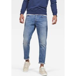 G-Star Raw Regular-fit-Jeans G-STAR "3301 Straight Tapered", Herren, Gr. 31, L&auml;nge 30, blau (worn in azure), Denim/Jeans, Obermaterial: 99% Baumwolle, 1% Elasthan, normal normal, Jeans