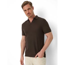 Brax Herren Polo Style PRINCETON chocolate, dunkelbraun, Gr. M
