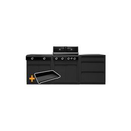 Outdoorchef HEAT Outdoor K&uuml;che - Die Grillstation PLUS - HEAT X-415 + X-245 + Schrankmodul - inkl. XL Plancha