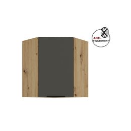 K&uuml;chen-Preisbombe K&uuml;chen Eckschrank 60 cm K&uuml;che ARIA Graphite matt Anti Fingerprint K&uuml;chenzeile