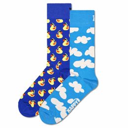 Happy Socks Classic Crew 2-Pack Unisex Socken