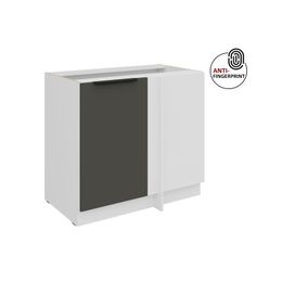 K&uuml;chen-Preisbombe K&uuml;chen Eckschrank 105 cm K&uuml;che ARIA Graphite matt Anti Fingerprint K&uuml;chenzeile