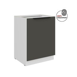 K&uuml;chen-Preisbombe K&uuml;chen Unterschrank 60 cm K&uuml;che ARIA Graphite matt Anti Fingerprint K&uuml;chenzeile