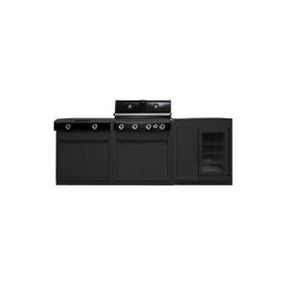 Outdoorchef HEAT Outdoor K&uuml;che 3-teilig: X-415/245 + Caso BBQ Cooler - mit Arbeitsplatte aus Granit