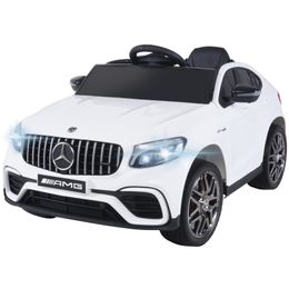 Actionbikes Motors Kinder-Elektroauto Mercedes AMG GLC 63S Coup&eacute;, 4x4-Antrieb, Fernbedienung, 140 Watt, LED, EVA-Reifen (Wei&szlig;)