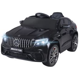 Actionbikes Motors Kinder-Elektroauto Mercedes AMG GLC 63S Coup&eacute;, 4x4-Antrieb, Fernbedienung, 140 Watt, LED, EVA-Reifen (Schwarz)